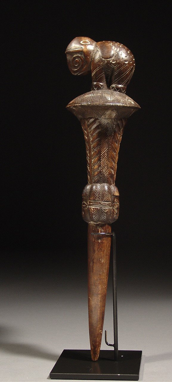 Baule prestige staff and Asante linguists staffs and Family staffs ...